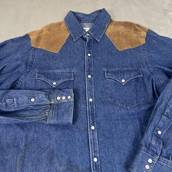 Old School Clothing Co | Shirts | Vintage Old School Clothing Co Denim ...